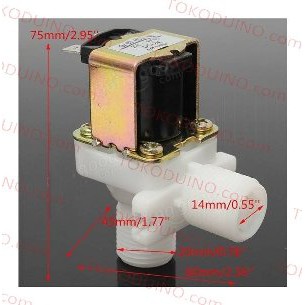 Jual Jual WATER ELECTRIC SOLENOID VALVE 12V NC INLET OUTLET 1 2 KRAN KERAN ELEKTRIK Murah ...