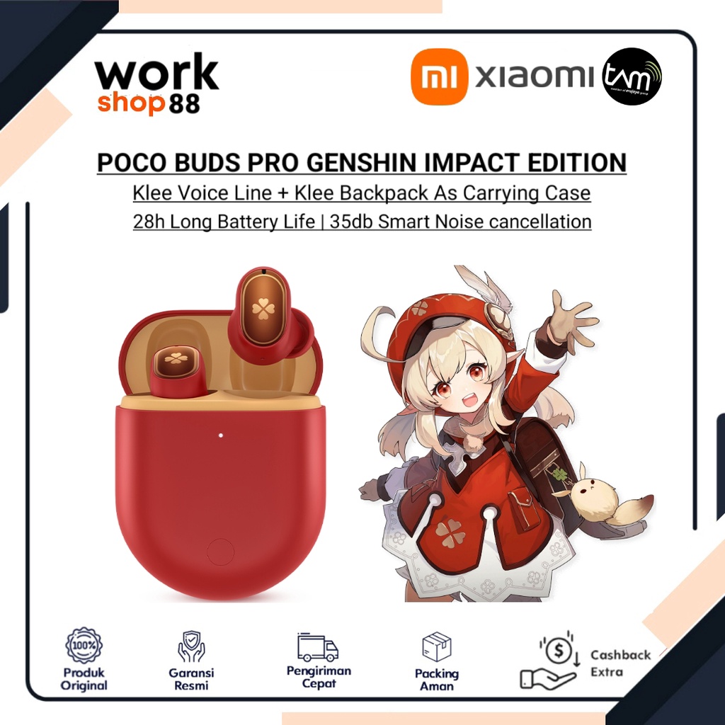 Jual Baru Xiaomi Poco Buds Pro Genshin Impact Edition - New Original ...