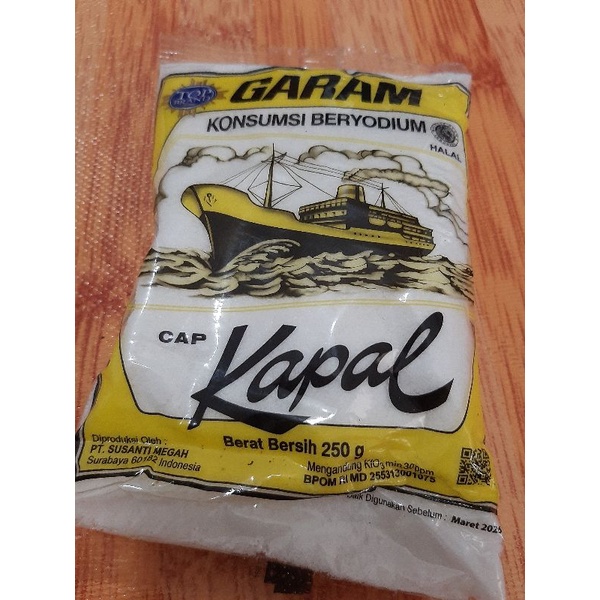 Jual Garam Cap Kapal 250 Gram | Shopee Indonesia