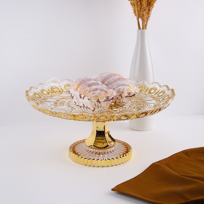 Jual TEMPAT KUE KACA GOLD CAPODIMONTE | Shopee Indonesia