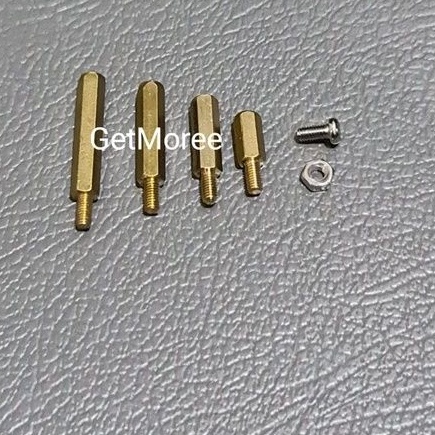 Jual Spicer Kaki Pcb 0.5cm 1cm 1.5cm 2cm 2.5cm 3cm Spacer Gold | Shopee Indonesia