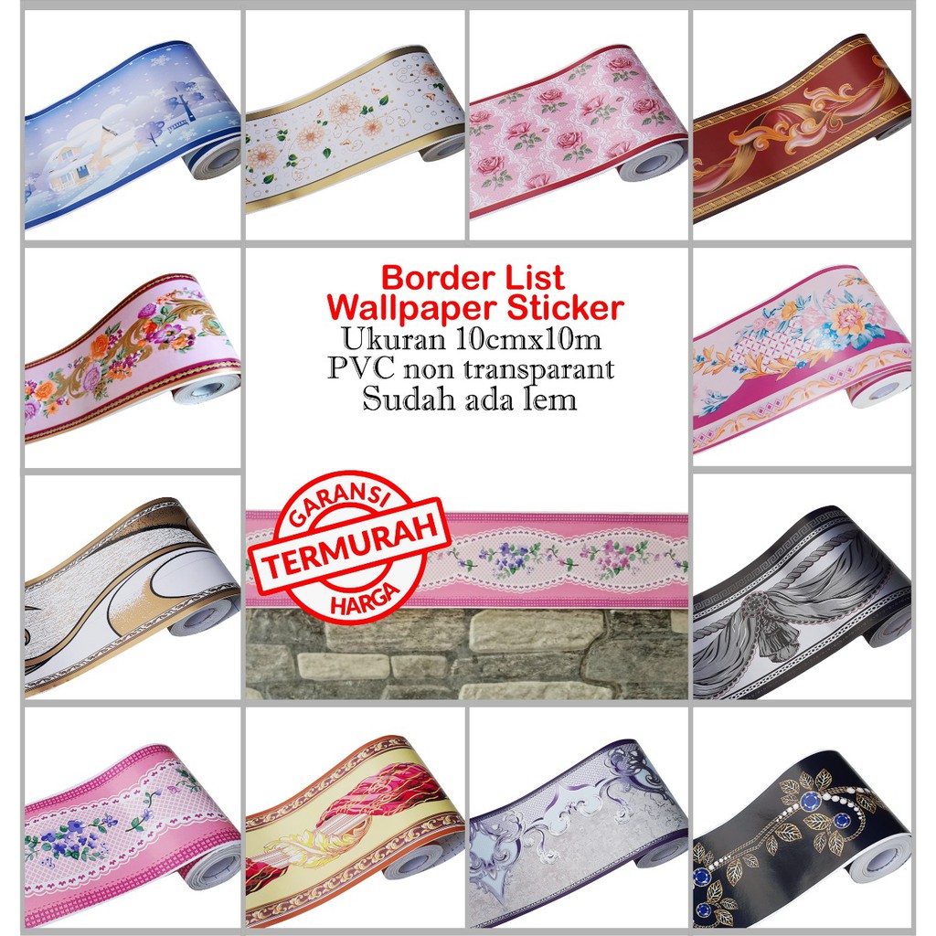 Jual List Border Dinding Premium List Tekstur Timbul Size 10Cm X 10M ...