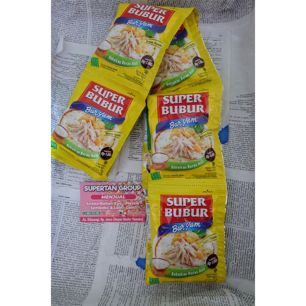 Jual SUPER BUBUR BURYAM RASA AYAM ( 1 RENCENG 10 PCS) | Shopee Indonesia