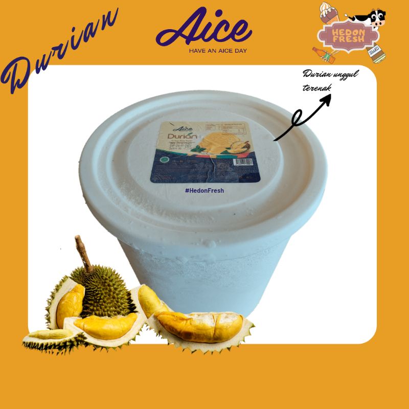 Jual Ice Cream Aice Durian 8 Liter (Es Krim Diamond Brookfarm Campina ...