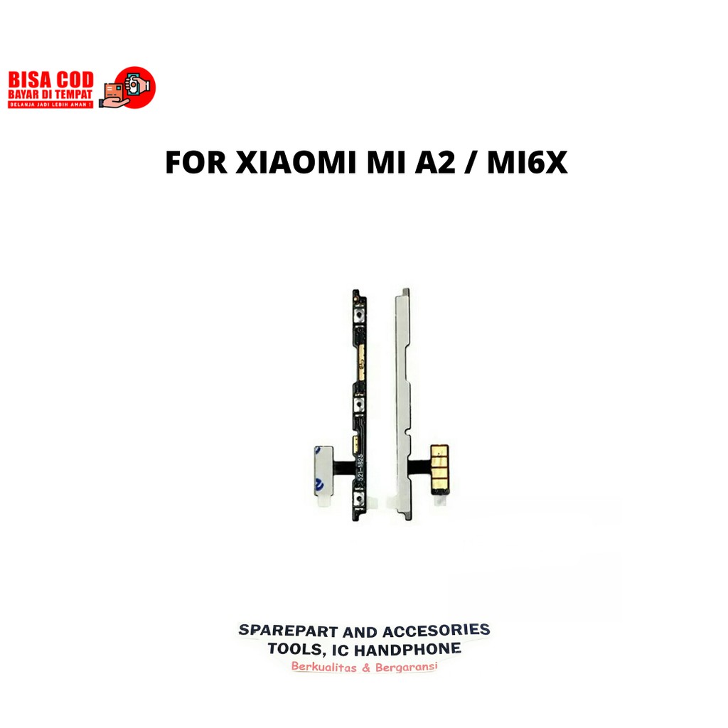 Jual Flexsible Power On Off Volume Xiaomi MI A2 / MI 6X Original ...