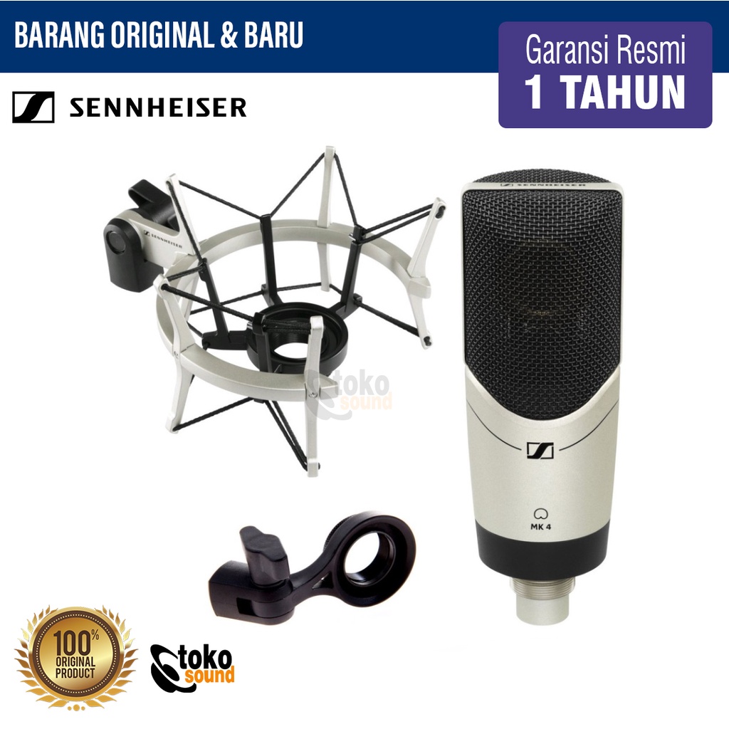 Jual SENNHEISER MK 4 STUDIO SET MICROPHONE CONDENSER ORIGINAL | Shopee ...