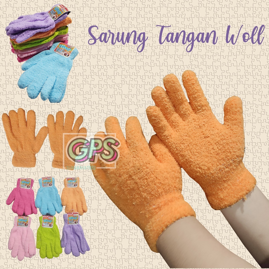 Jual Sarung Tangan Pria Wanita Polos Kain Wolll | Shopee Indonesia