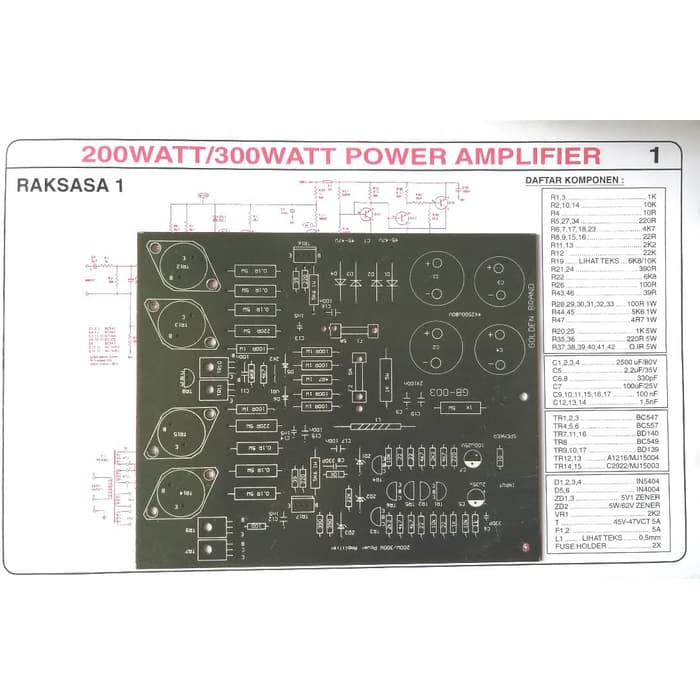 Jual PCB Power amplifier mono Raksasa GB 003 Pertinax Er~356 | Shopee ...