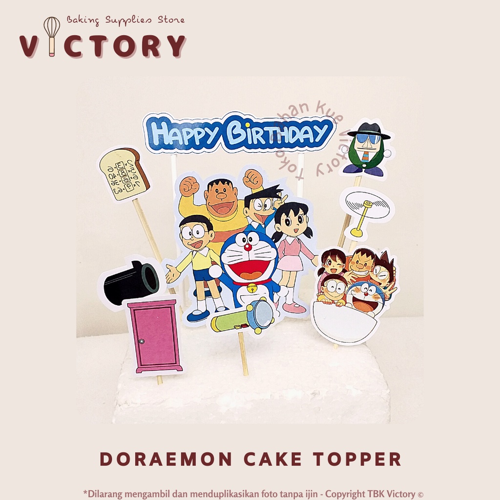 Jual DORAEMON Cake Topper - Hiasan Kue Ulang Tahun | Shopee Indonesia