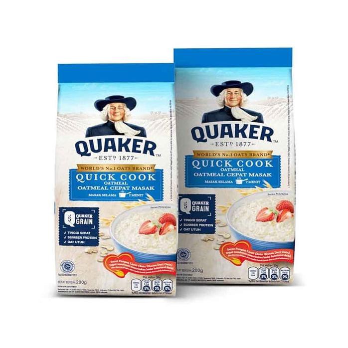 Jual QUAKER OAT BIRU QUICK COOK 800 GR / KUAKER / QUACKER | Shopee ...