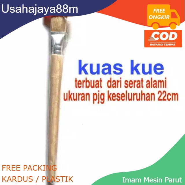 Jual Kuas Kue Besar 2cm kuas kayu Besar / Kuas kue / Kuas Serbaguna ...