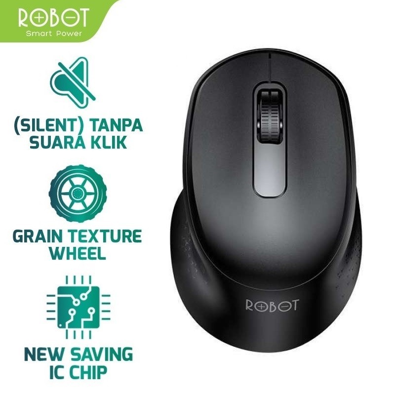 Jual Mouse Wireless Robot M312 Silent Mouse | By Astikom | Shopee Indonesia