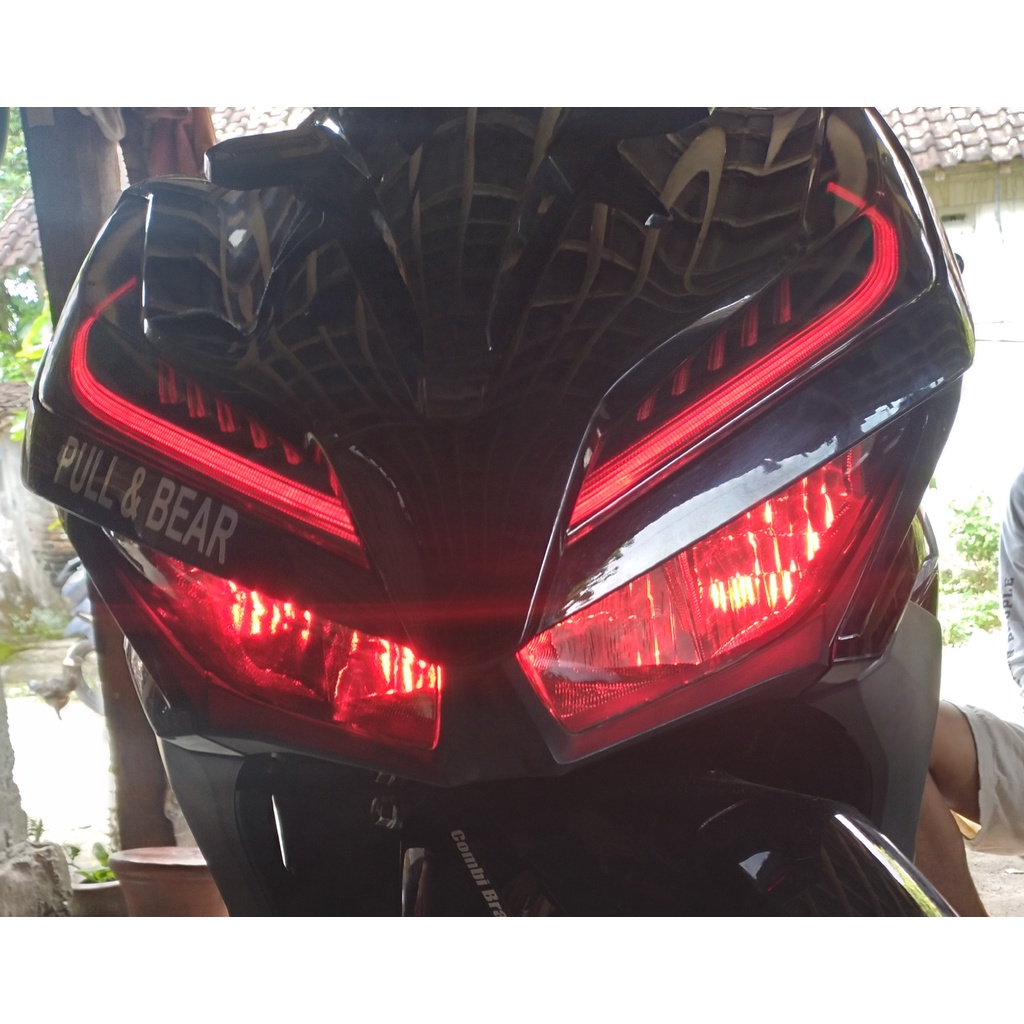 Jual Lampu Alis RGB Vario 2018 2020 komplit set reflektor ORI l Lampu depan Alis Vario 125 150 ...