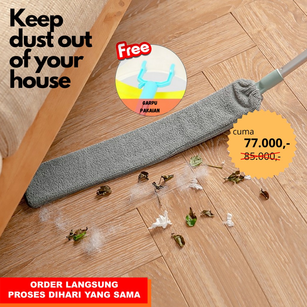 Jual Sapu Kain Pel Gap Duster Lentur Dengan Tiang Galah Panjang ...