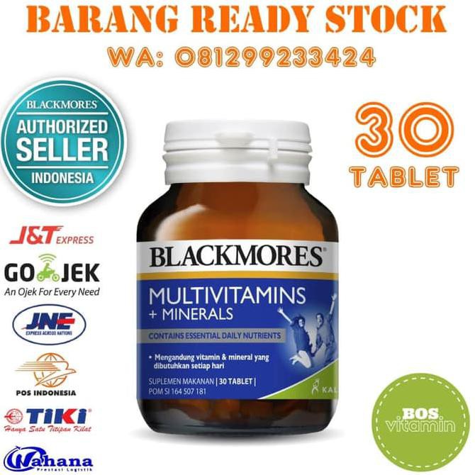 Jual Blackmores Multivitamins + Minerals Bpom Kalbe - 30 Tablet | By Tirta Store | Shopee Indonesia