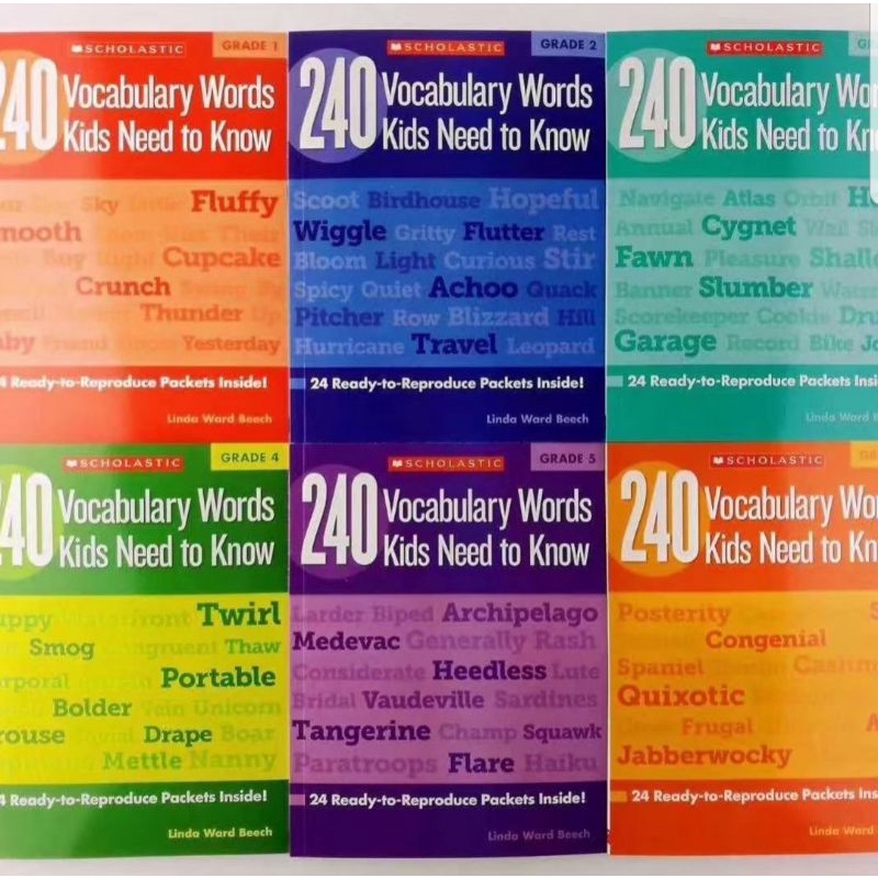Jual 240 Vocabulary words kids need to know/6 books | Shopee Indonesia