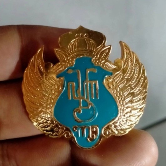 Jual Bros PIN Lambang Keraton Yogyakarta Kuning Emas Kombinasi Biru ...