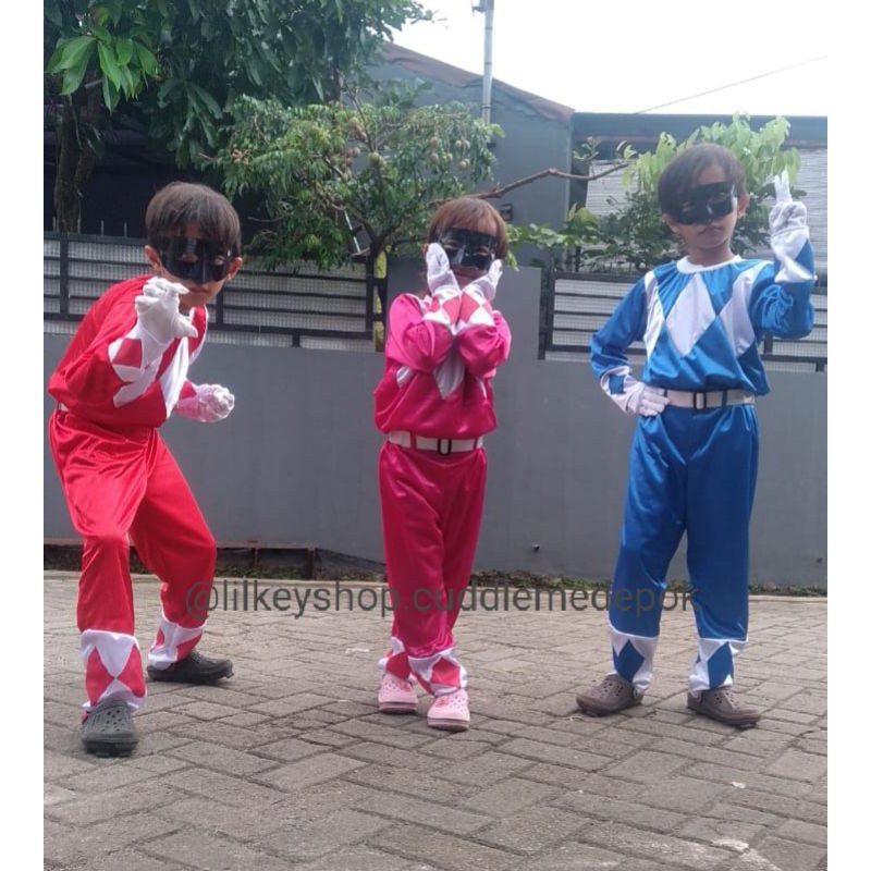 Jual termurah!!! Kostum anak Super Hero power ranger usia 3 - 10 thn ...
