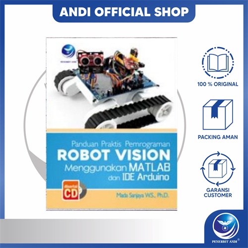Jual Penerbit Andi Panduan Praktis Pemrograman Robot Vision Menggunakan Matlab Dan Ide Arduino