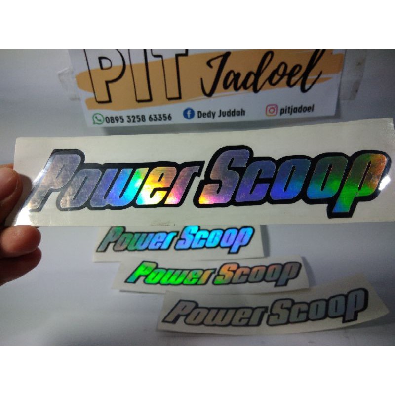 Jual stiker sticker hologram power scoop motor yamaha alfa | Shopee ...