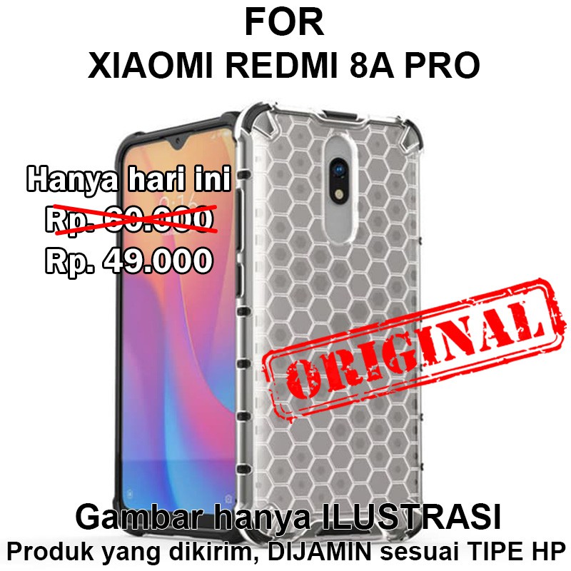 Jual HONEYCOMB case Xiaomi Redmi 8A Pro hardcase casing hp cover fuze ...