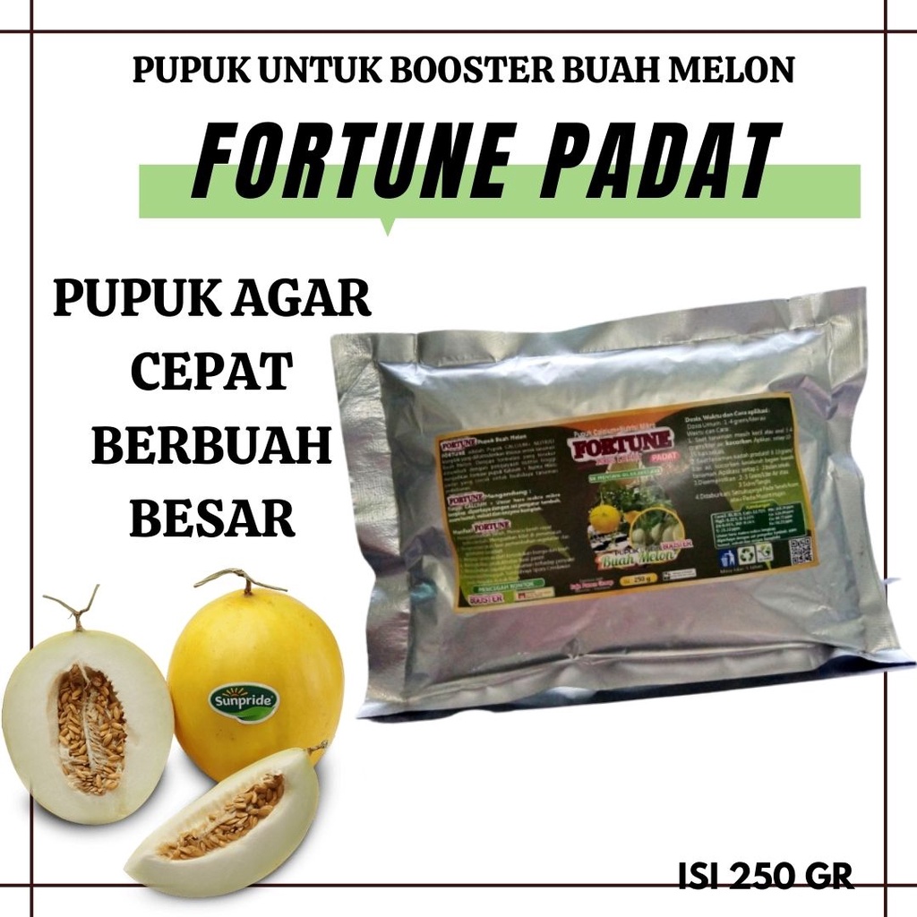 Jual Fortune Pupuk Booster Buah Melon, Pupuk Melon Agar Berbuah Besar ...