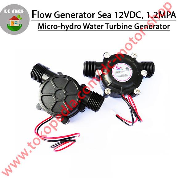 Jual Flow Generator SEA 12V DC Micro Hydro Water Turbine Charging DB ...
