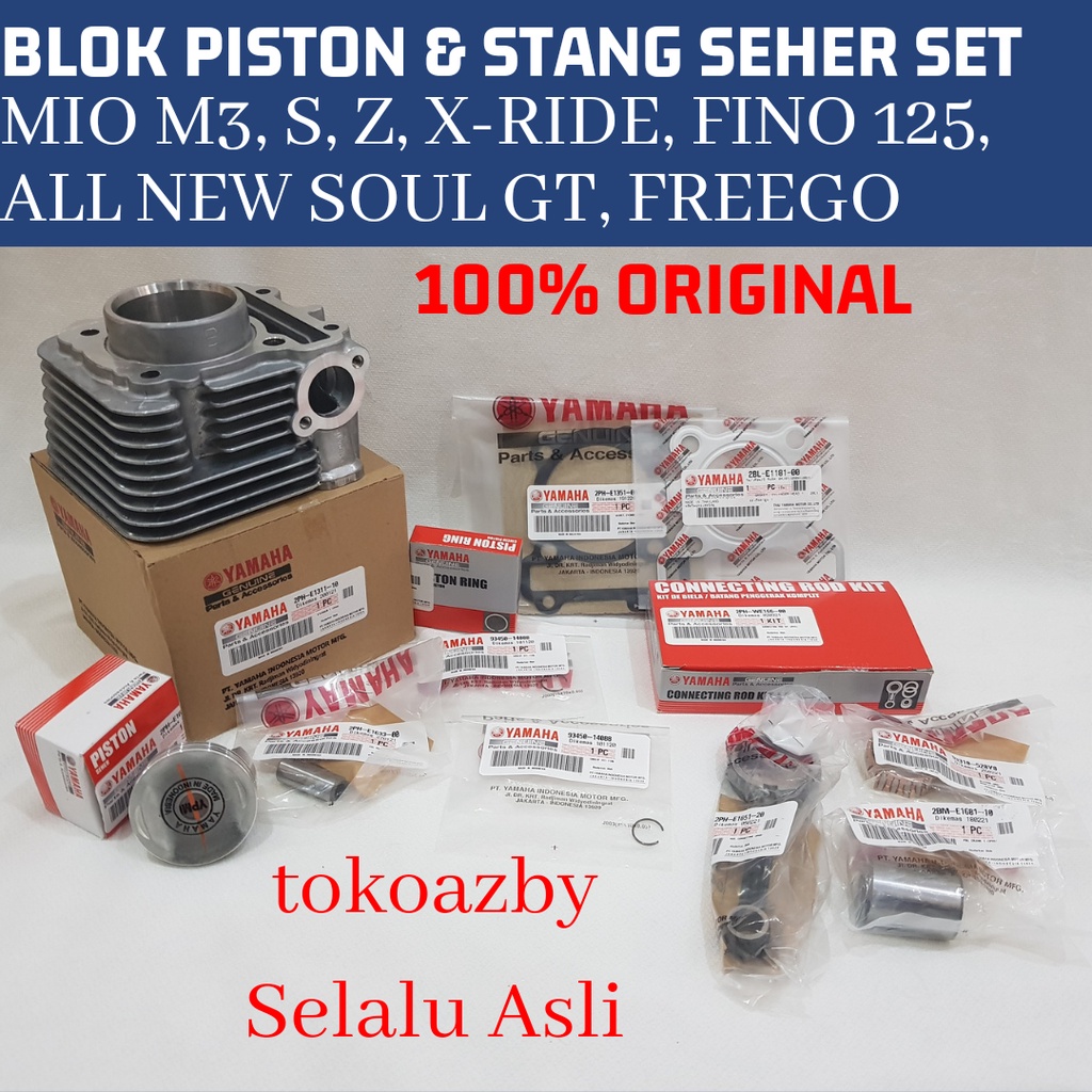 Jual Blok Piston Seher Mio M3 Mio Z Mio S Xride 125cc Original Yamaha | Tokoazby 100% Asli ...