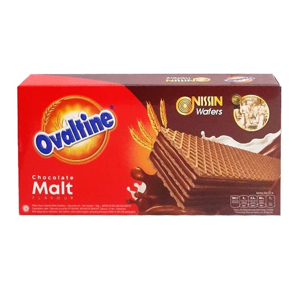 Jual Nissin Wafer Ovaltine Chocolate Malt 150G | Shopee Indonesia