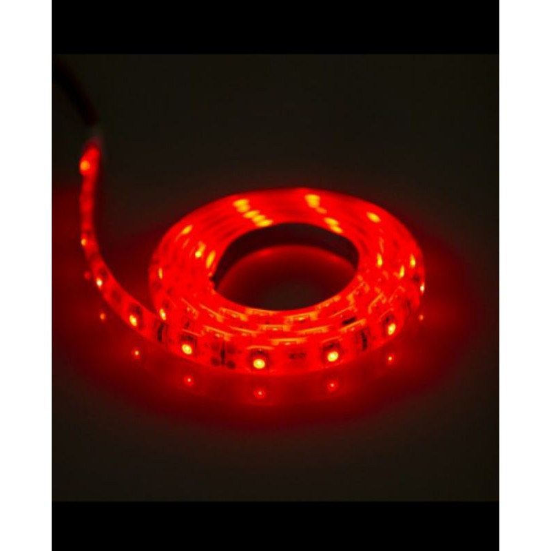 Jual Led strip smd 3528 waterproof ip44 mata kecil outdoor RED MERAH ...