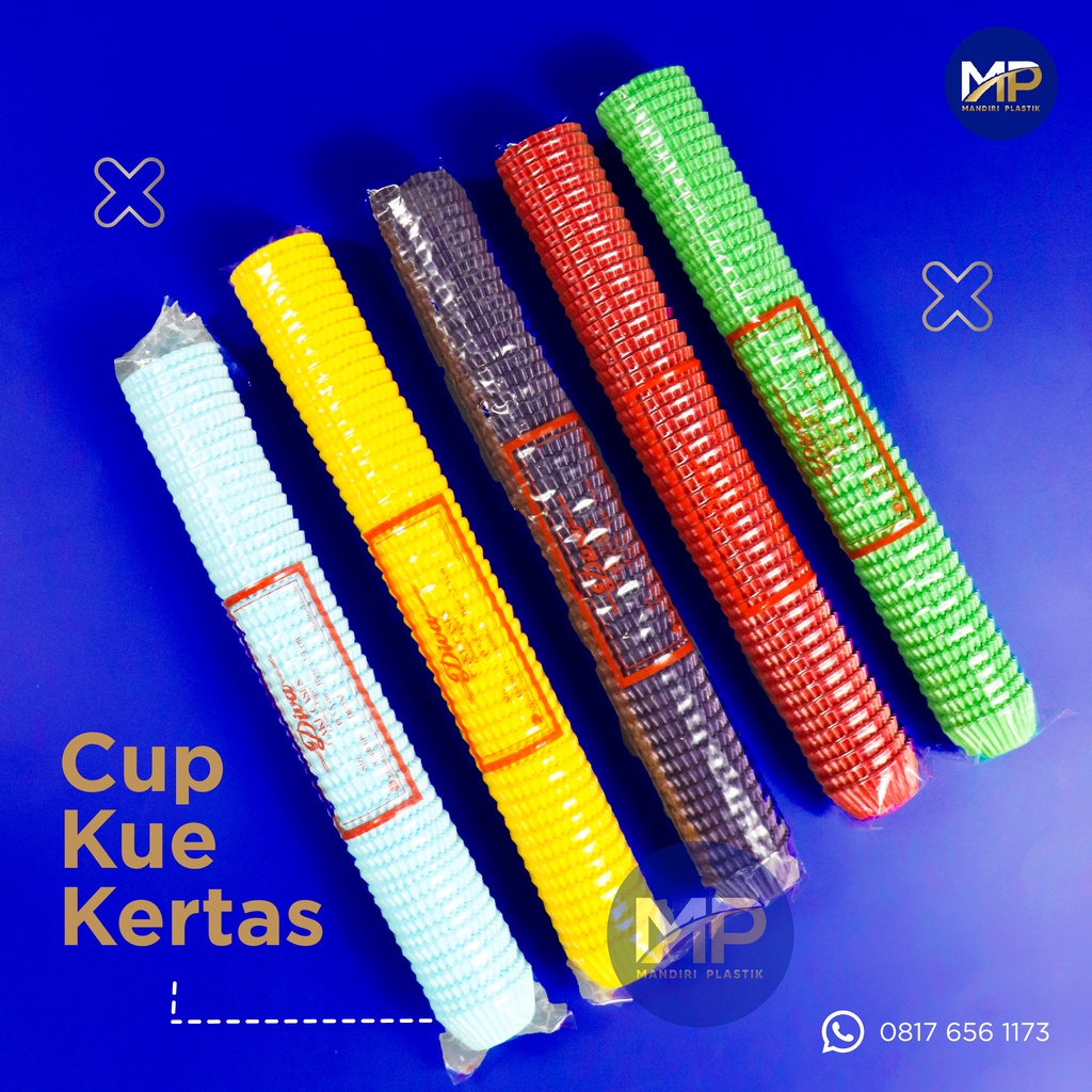 Jual Cup Kue Kertas 55mm Warna (1000lbr) | Shopee Indonesia