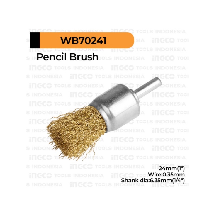 Jual Sikat Kawat Dremel Wire Cup Brush Mini Bor 1 Inch Kuningan INGCO ...