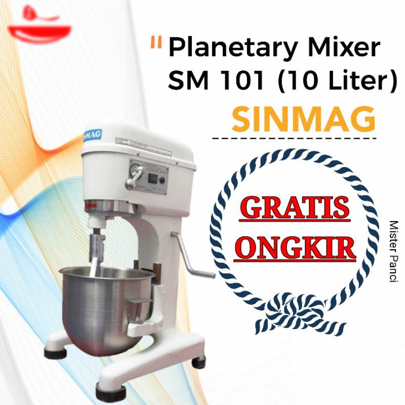 Jual Planetary Mixer Sinmag 10 Liter (SM-101) | Shopee Indonesia
