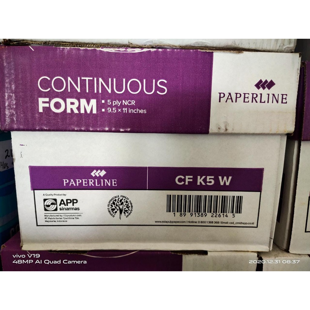 Jual PAPERLINE Continuous Form K5 W A4 FULL 5ply | Shopee Indonesia