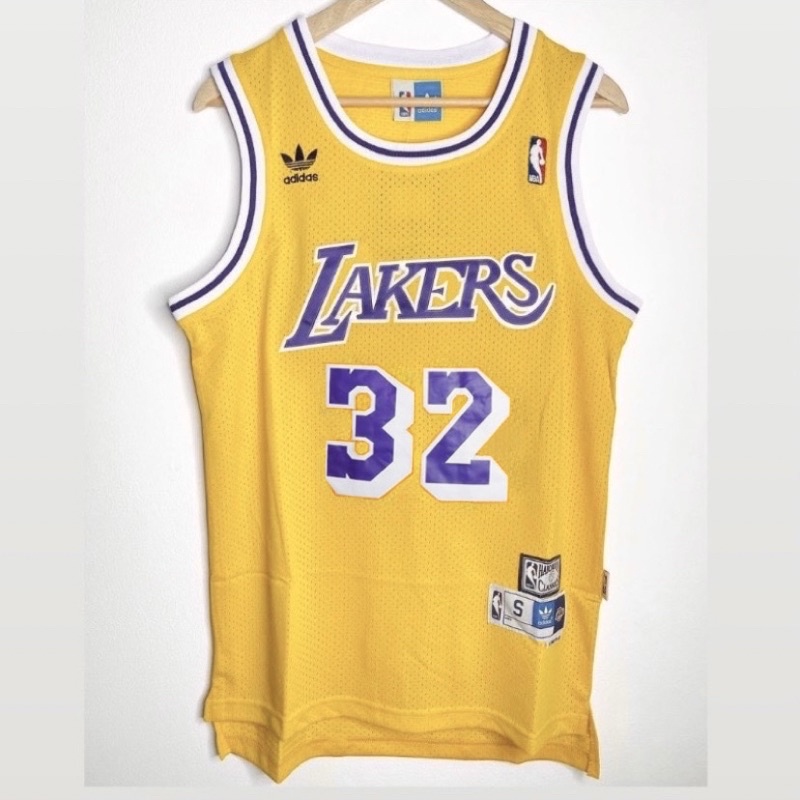 Jual JERSEY BASKET NBA LAKERS CLASSIC HWC LAKERS #32 MAGIC JOHNSON ...
