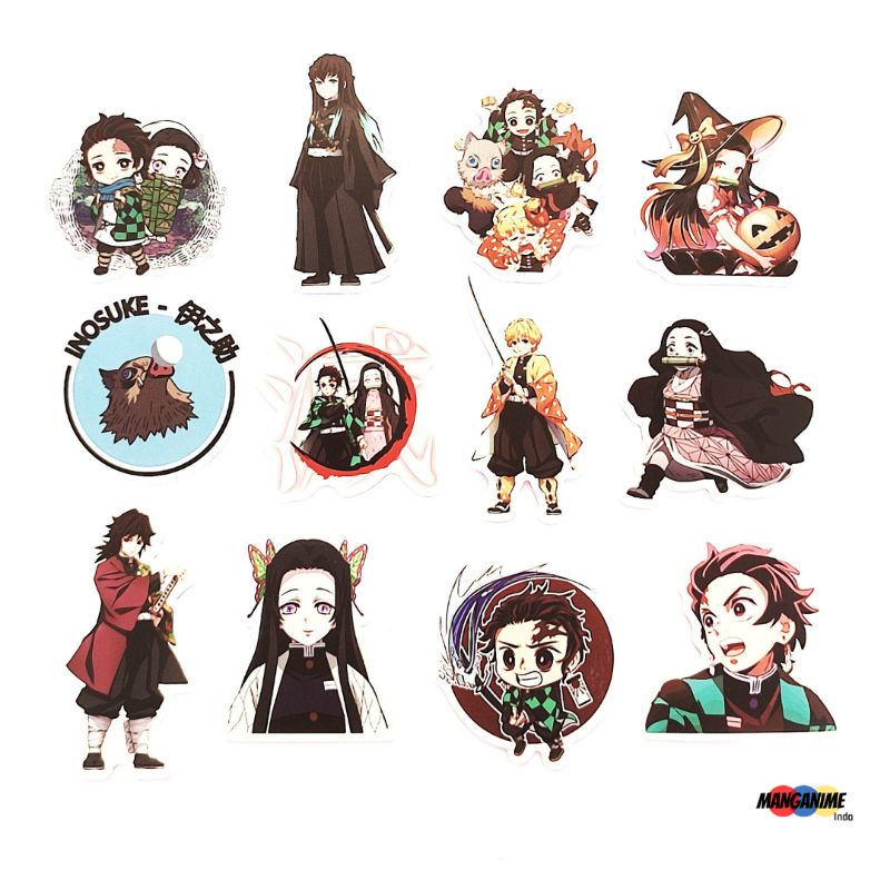 Jual Merchandise Anime Demon Slayer Sticker Pack Vol 2 - Sticker Anime ...