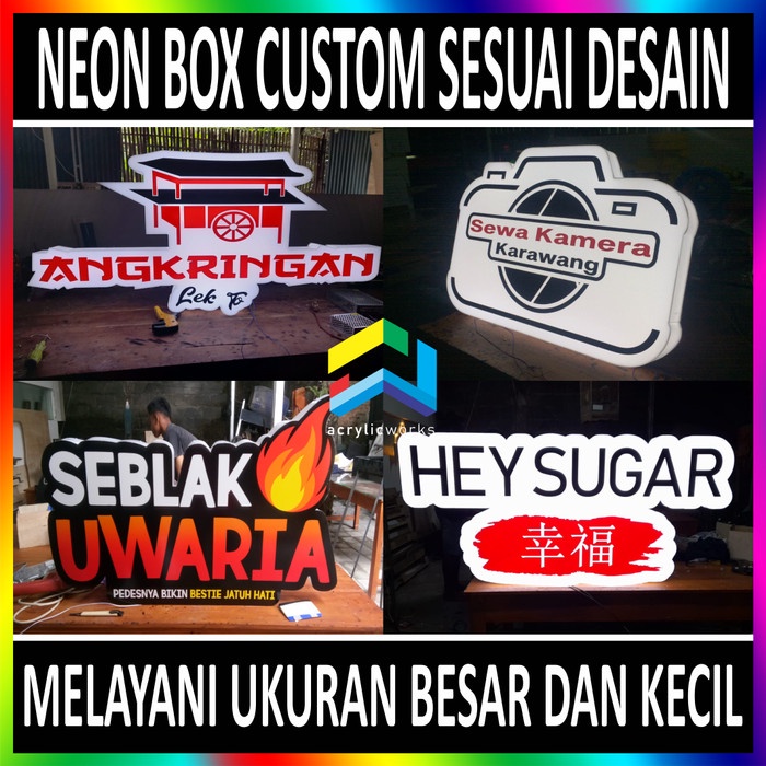 Jual NEON BOX LED Custom Sesuai Desain | Shopee Indonesia
