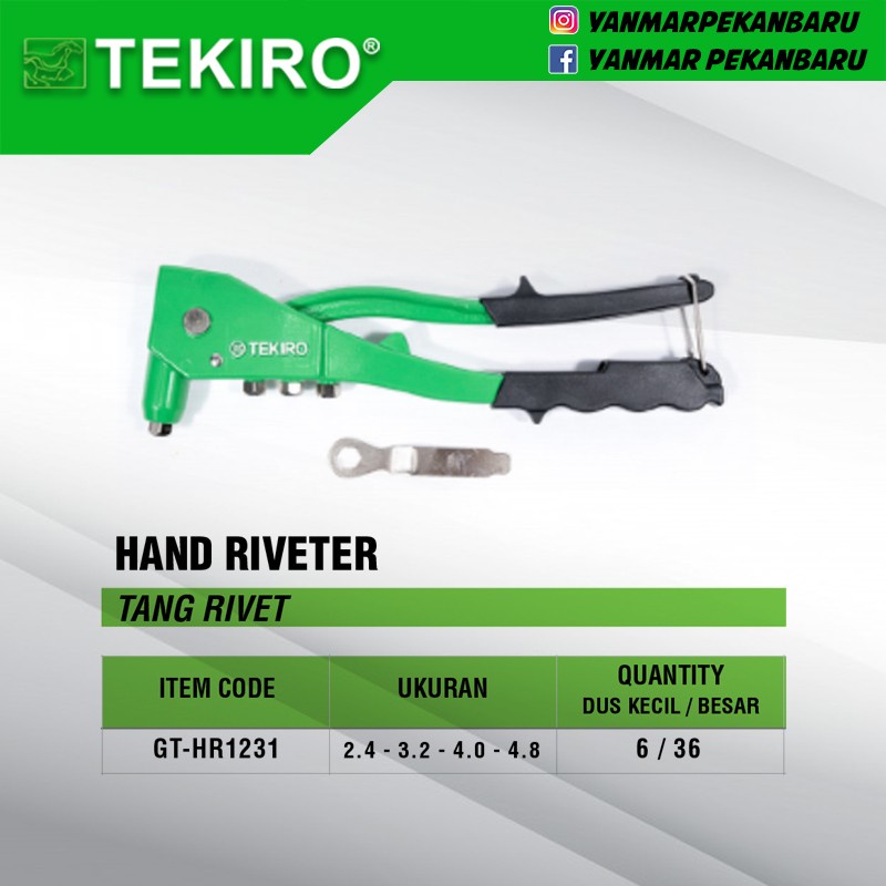 Jual TEKIRO HAND RIVETER / TANG RIVET | Shopee Indonesia