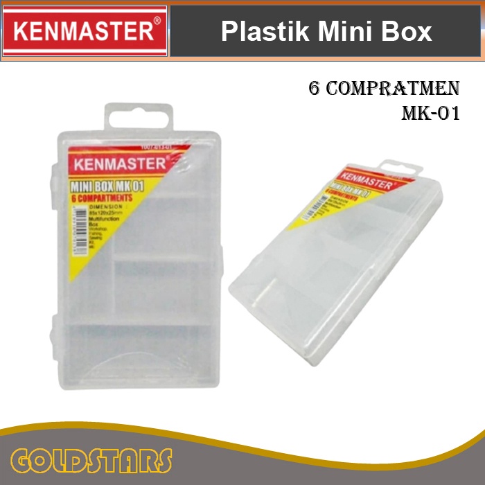Jual Plastik Mini Box 6 Compratment Kenmaster Mini Tool Box 6 slot ...