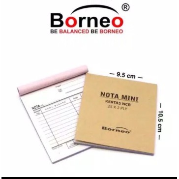 Jual Buku Nota Kontan Borneo Kecil 2 Ply NCR / Nota Kontan 2 Rangkap ...
