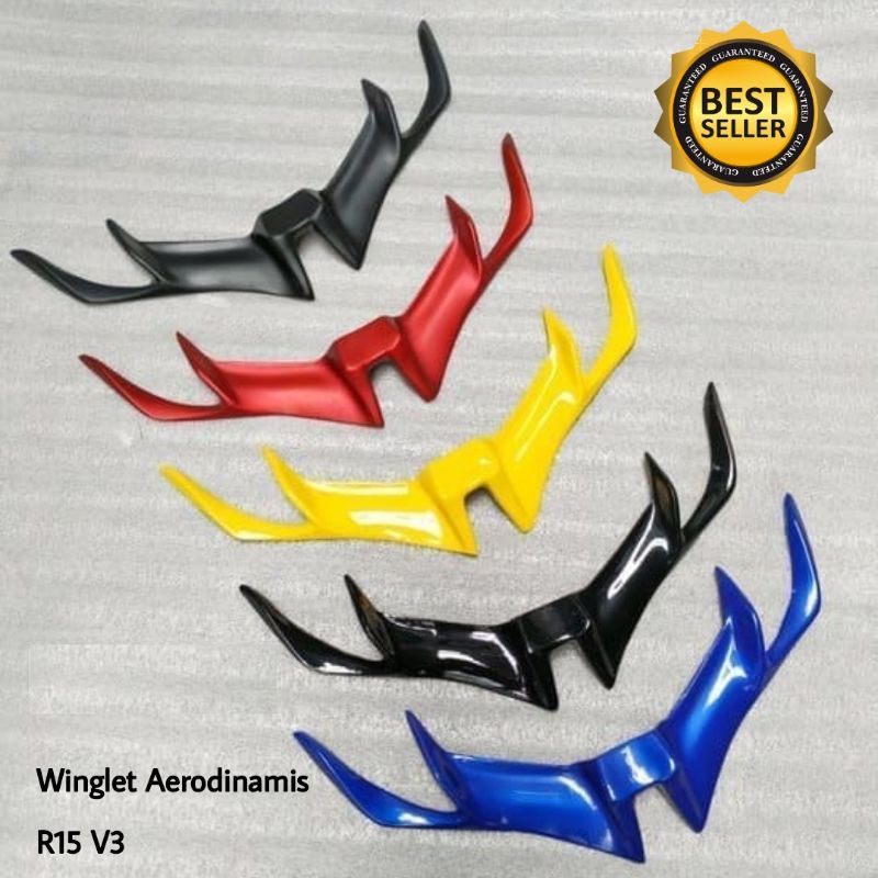 Jual Winglet Aerodinamis yamaha R15 V3 wingside aerowinglet | Shopee ...