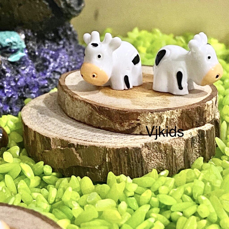 Jual miniatur sapi kecil burung di sarang bermain sensory topper cake ...