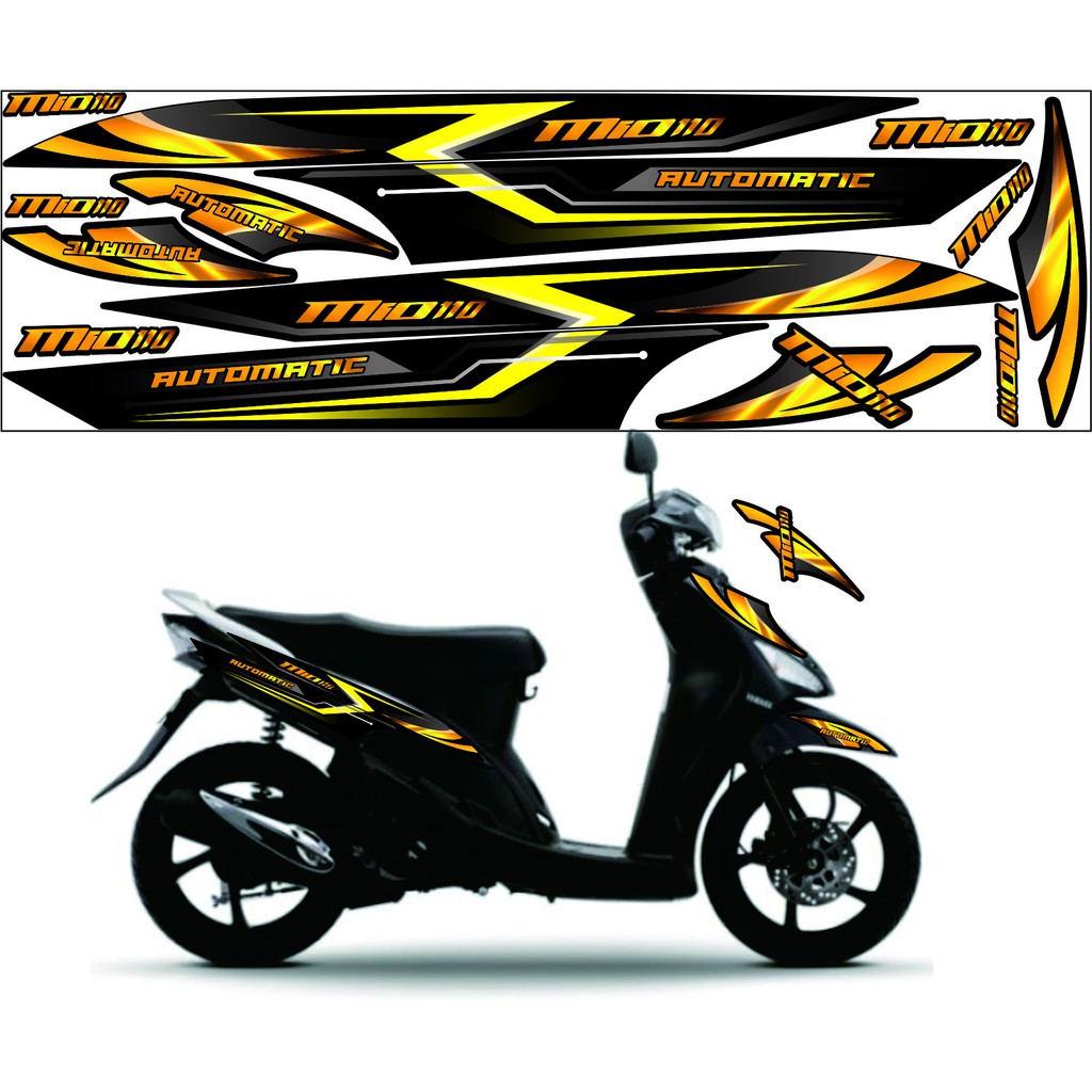 Jual STIKER VARIASI MOTOR YAMAHA MATIC ALL MIO SPORTI STRIPING | Shopee ...