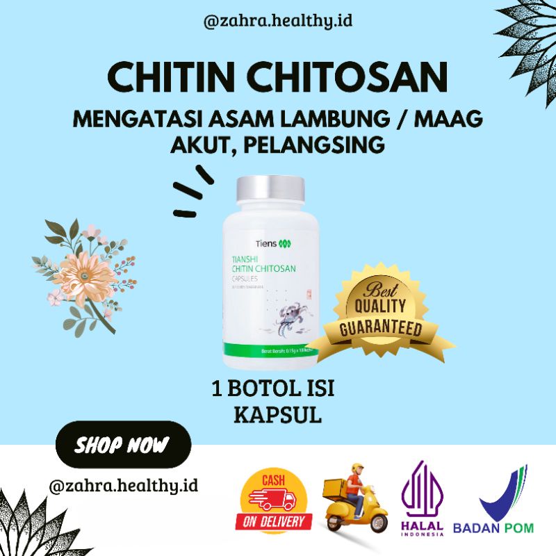 Jual CHITIN CHITOSAN TIENS | CHITOSAN | DIET | OBAT ASAM LAMBUNG | OBAT ...