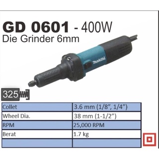 Jual Strong Die Grinder Makita Gd 0601/Gerinda Tangan Botol Gd0601 | Shopee Indonesia