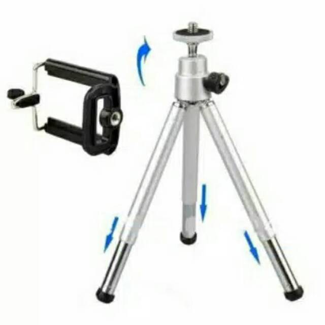 Jual Tripod Mini Aluminium / Tripod HP / Tripod Portable | Shopee Indonesia