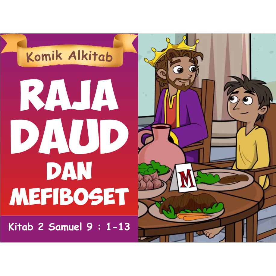 Jual buku komik cerita alkitab anak - RAJA DAUD DAN MEFIBOSET | Shopee Indonesia