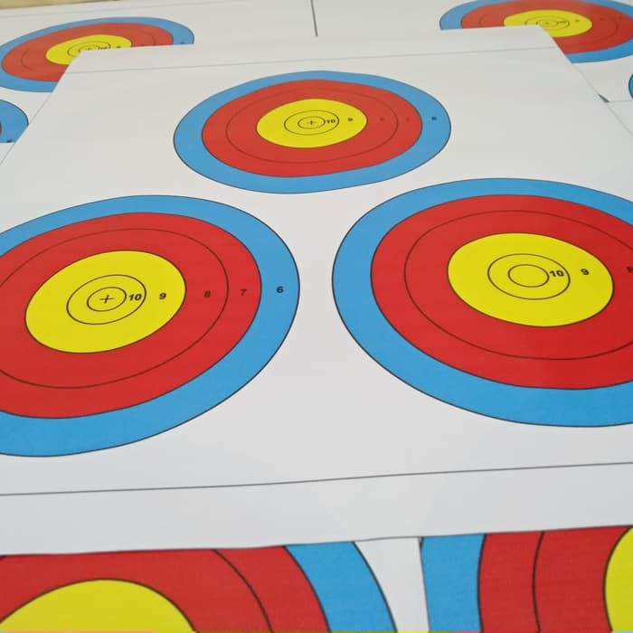 Jual Face Target Panahan 3 Spot / Print Target 50x50cm | Shopee Indonesia