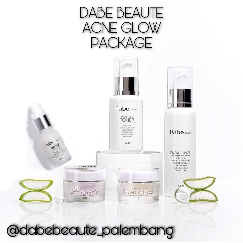 Jual DABE BEAUTE ACNE GLOW PACKAGE (FREE POUCH, FREE SHEET MASK ...