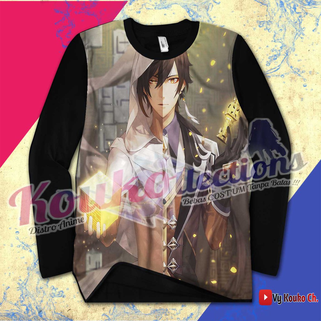 Jual Longsleeve Zongli Genshin Impact Game MMORPG FULLPRINT pakaian ...